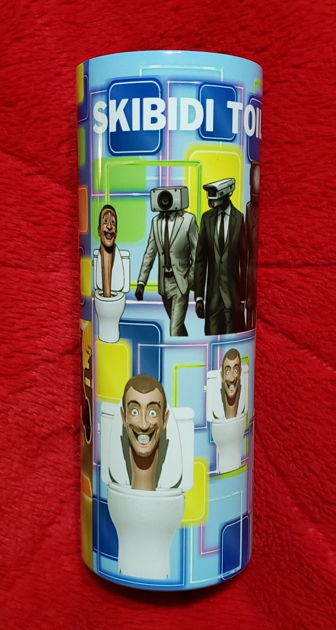 Skibidi Toilet PNG and SVG File for 20oz Skinny Tumbler - Etsy