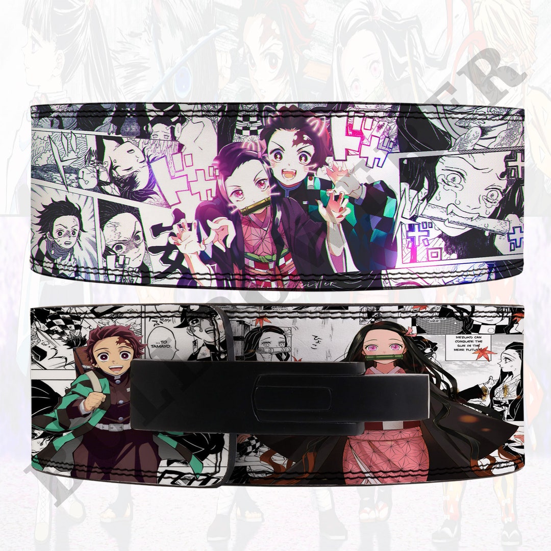 Demon Slayer Anime Powerlifting Lever Belt Anime Weightlifting Belt ...