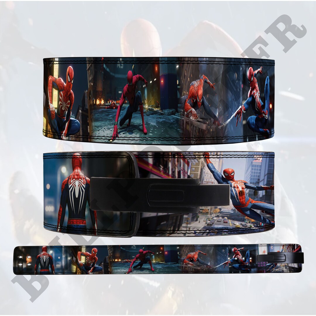 Spider-man Lever Belt Custom Weight Lift Belt Spider-man Gym Belt ...