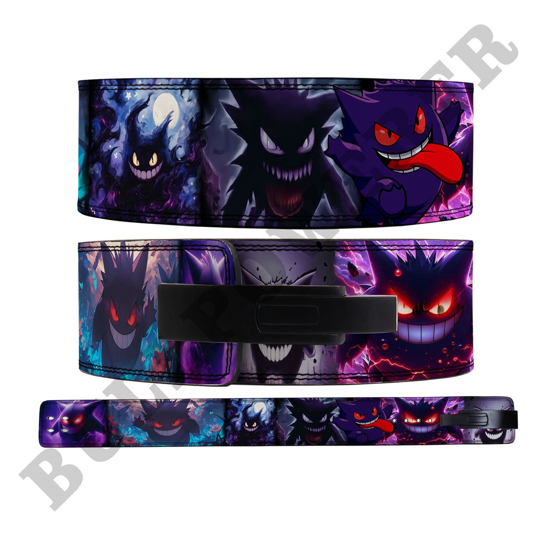 Gengar Pokemon Weightlifting Belt Gengar Custom Lever Belt Powerlifting ...
