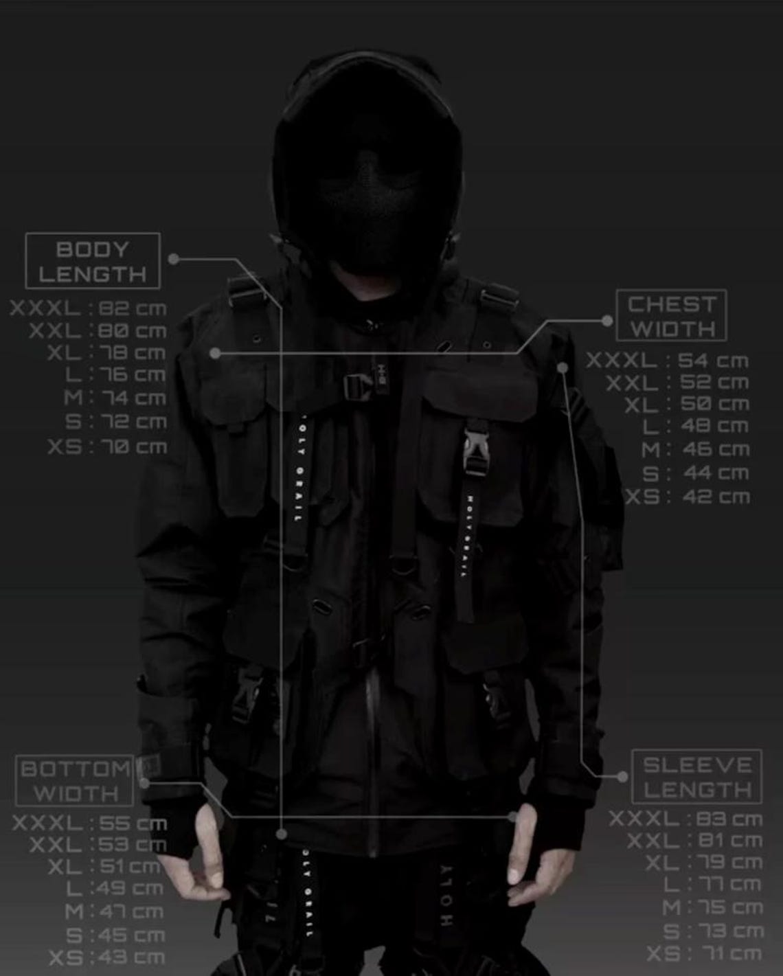 Men’s Yellow Techwear Tactical Jacket | Cyberpunk Streetwear Outerwear ...