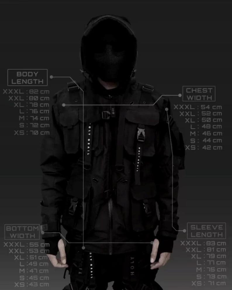 Yellow Techwear Tactical Jacket: Cyberpunk Streetwear Outerwear - Etsy