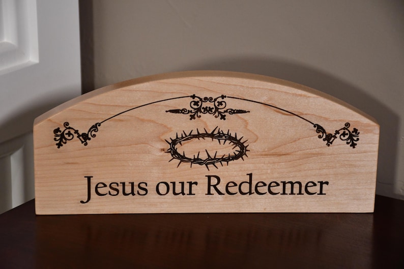 Jesus Our Redeemer, Jesus, Christian Wall Art, Bible Scripture, Wood ...