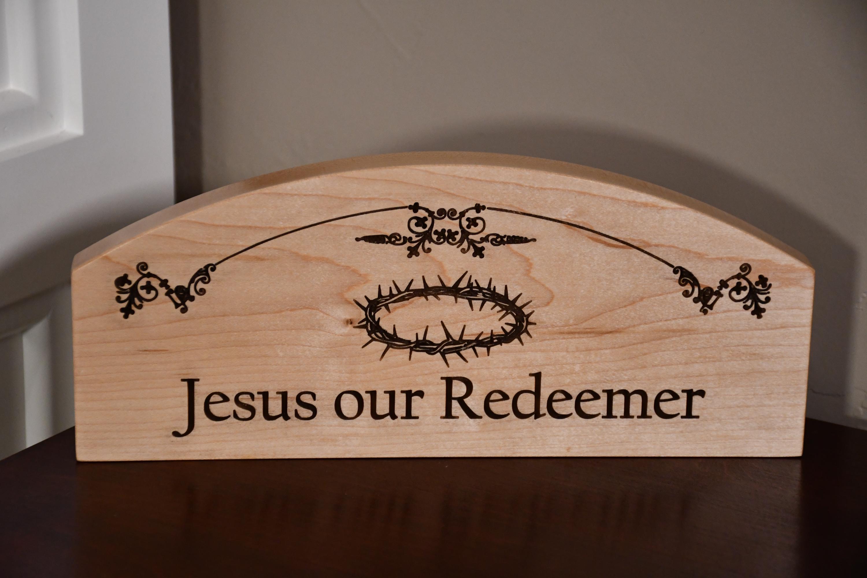 Jesus Our Redeemer, Jesus, Christian Wall Art, Bible Scripture, Wood ...