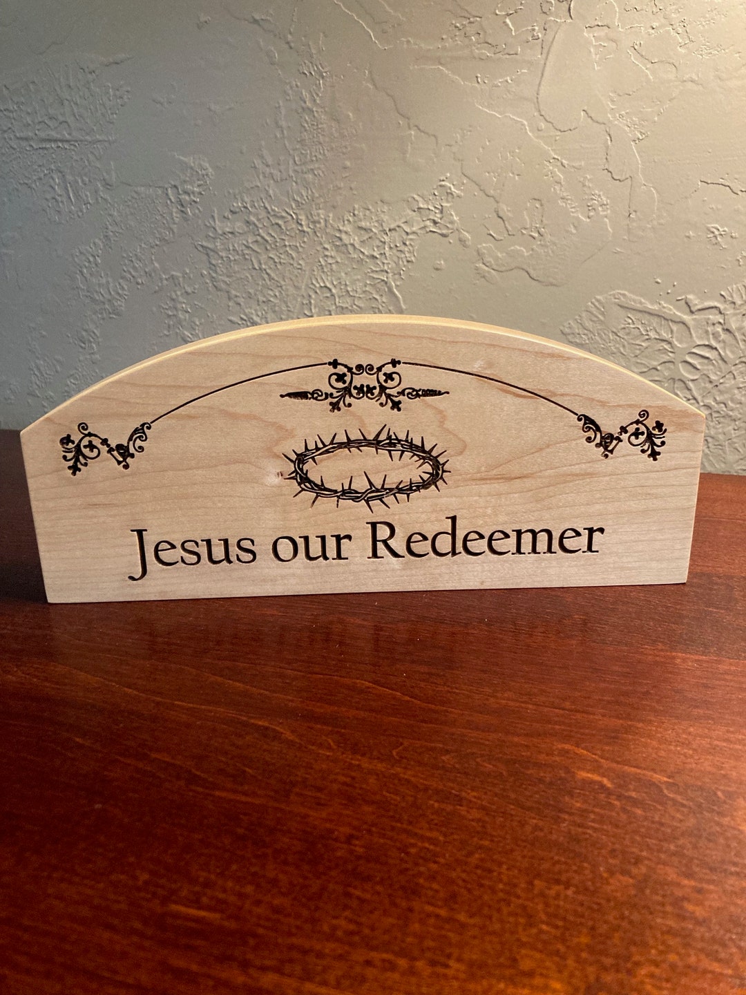 Jesus Our Redeemer, Jesus, Christian Wall Art, Bible Scripture, Wood ...