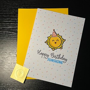 Sunshine Happy Birthday Card - Etsy