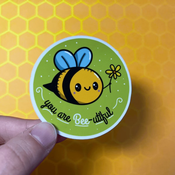Bee Sticker - Etsy