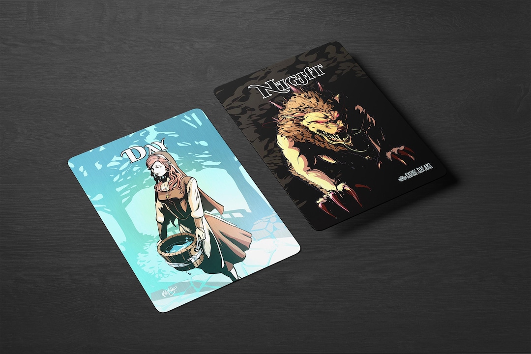 MTG Day // Night Metal Token, From the Evoke the Art: Bespoke Series ...