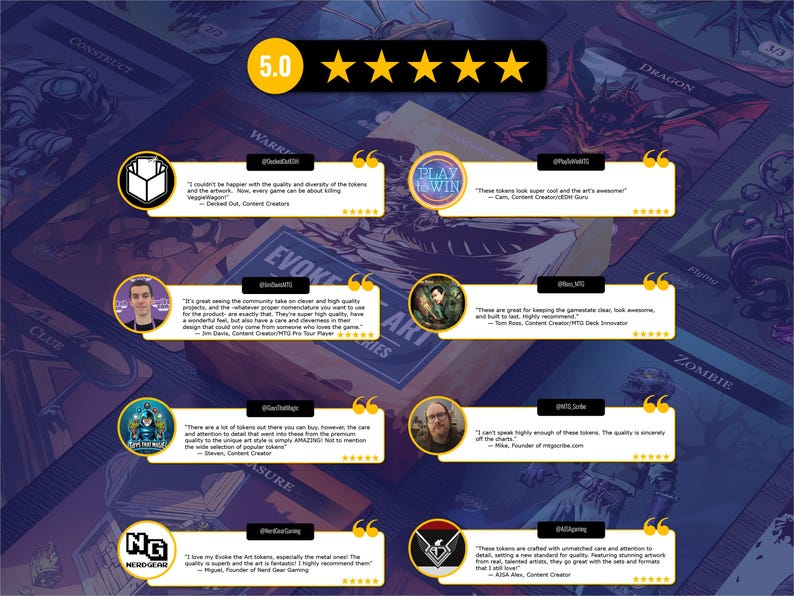 MTG Token Expansion Pack - 12 Premium Soft-touch Cards From the ...