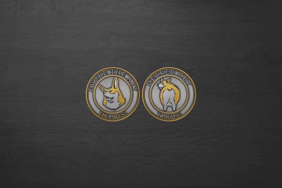 MTG Corgi Coin - Decked Out Hamlet - Etsy