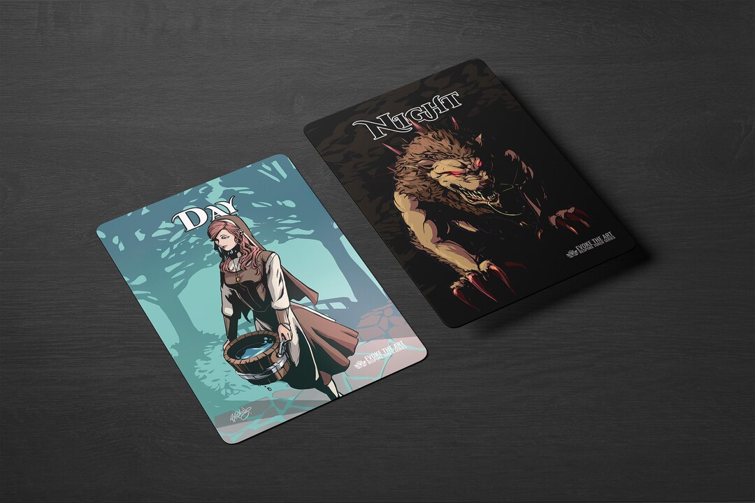 MTG Day // Night Token on Premium Soft-touch Cardstock, From the Evoke ...