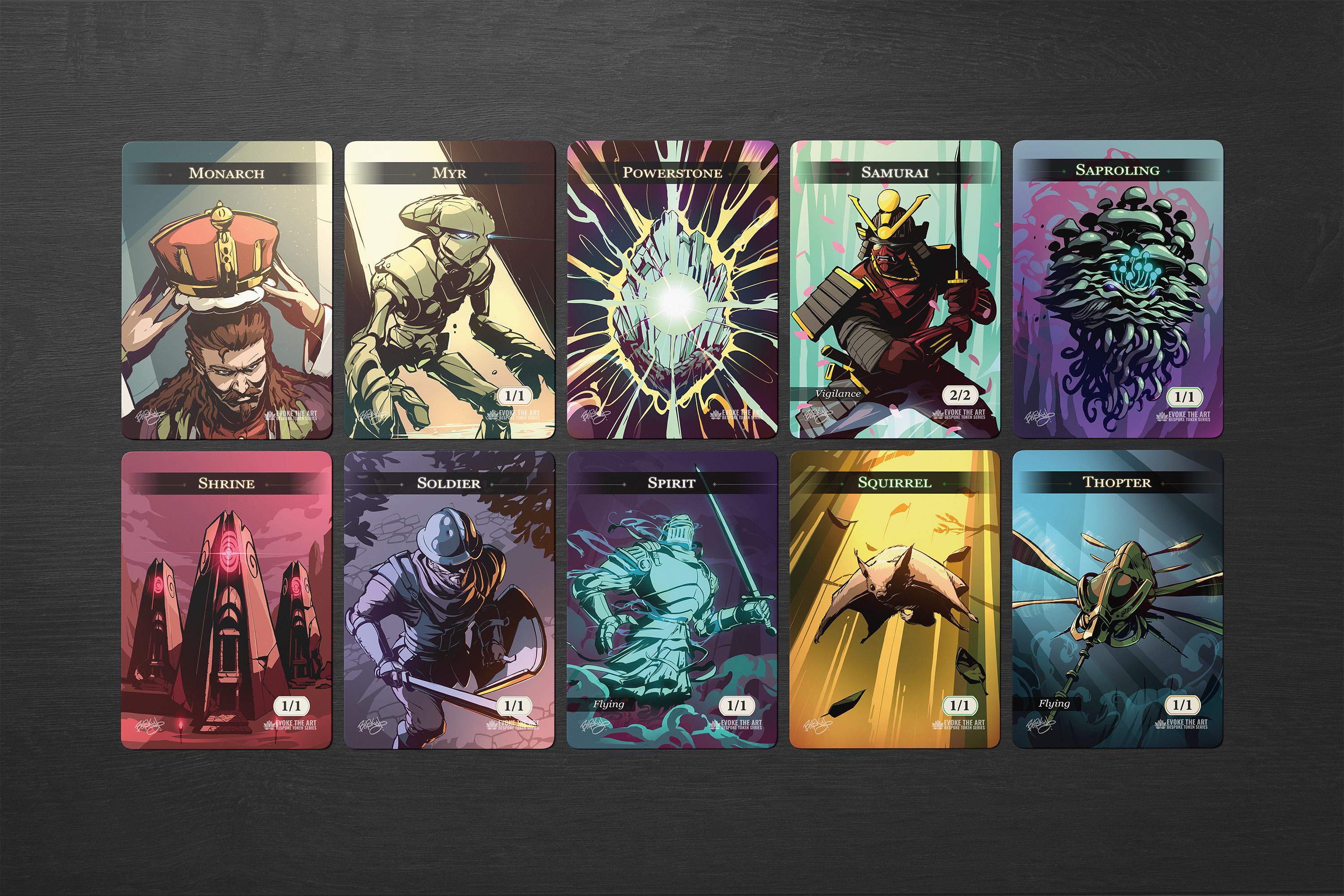MTG Token Set & Monarch/initiative Coin Bundle - 50 Premium Soft-touch ...