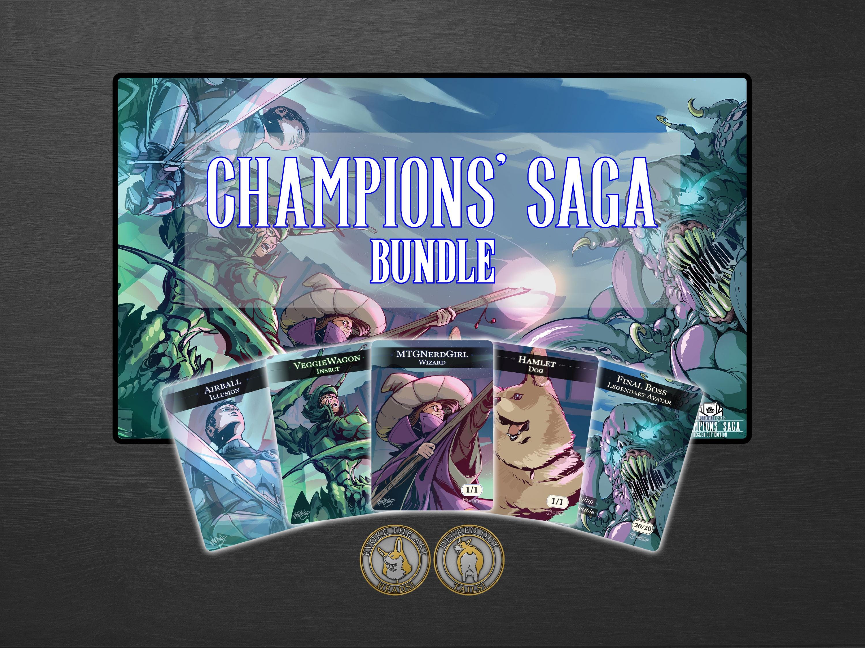 MTG Champions' Saga Bundle (decked Out) – Champions' Saga Token Set ...