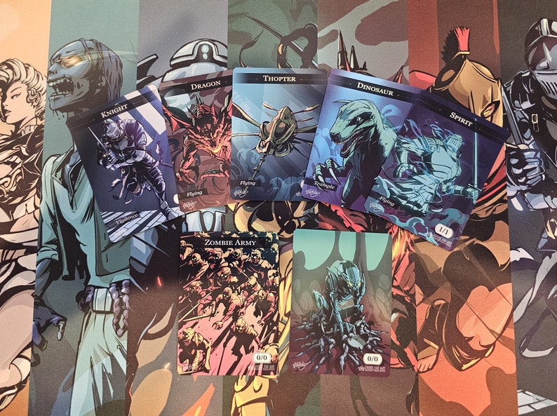 MTG Token Starter Set - 10 Premium Soft-touch Cards - 19 Tokens From ...