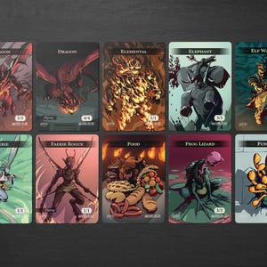 MTG Token Set & Monarch/initiative Coin Bundle - 50 Premium Soft-touch ...