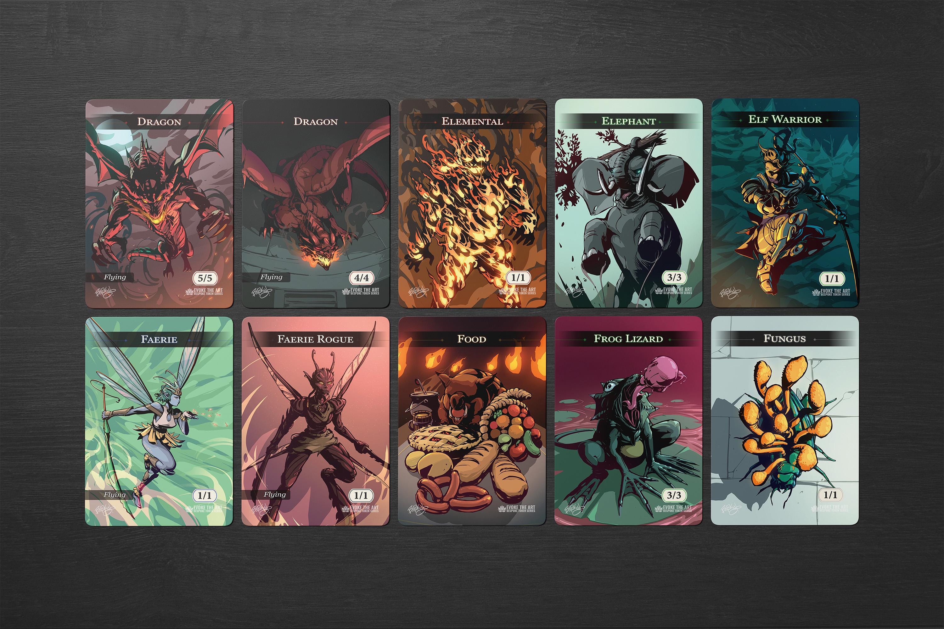 MTG Token Set & Monarch/initiative Coin Bundle - 50 Premium Soft-touch ...