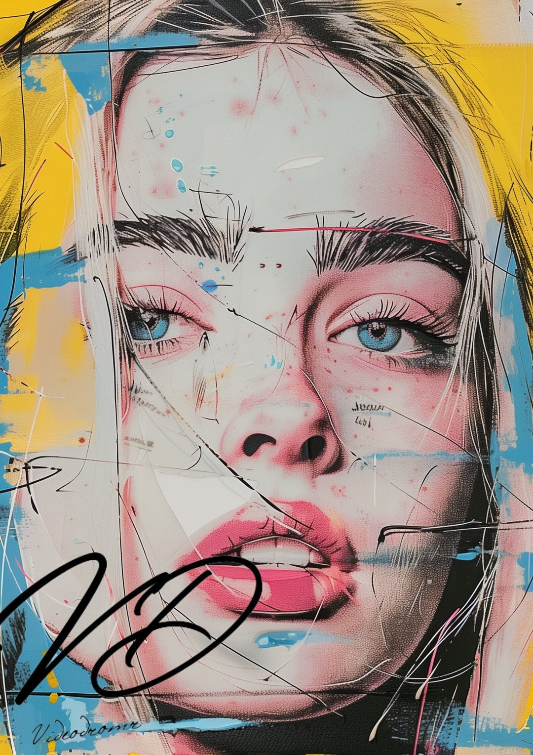 Billie Eilish Digital Download Minimalist Art Abstract Limited Art - Etsy