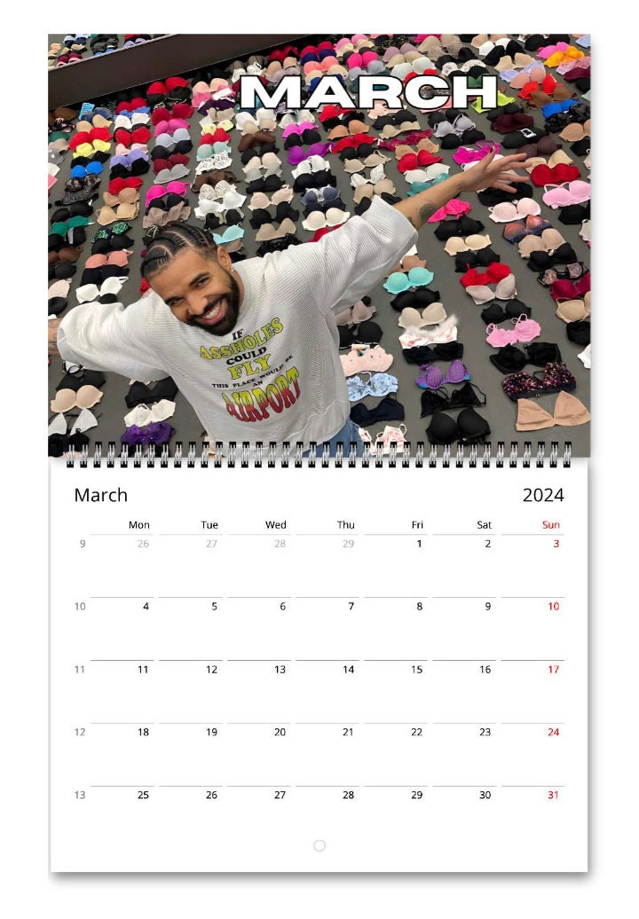 Drake 2024 Calendar (US & CA) sold by Gladi Imprint | SKU 101610313 ...
