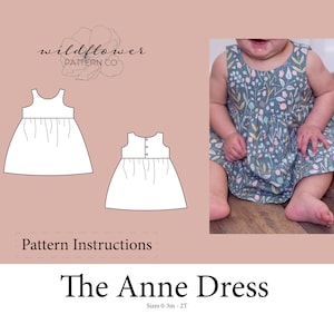Simple Baby Girl Dress Pattern, Easy Digital Sewing Pattern, Instant ...