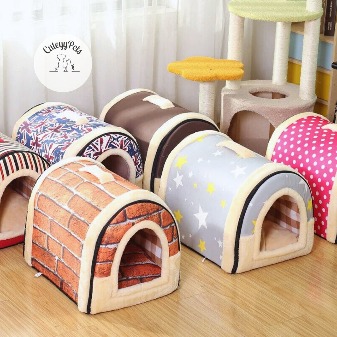Cute Foldable Pet Bed With Handle Cute Pet Bed, Soft Pet Bed, Cat Bed ...