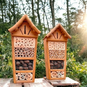 BUG HOUSE Insect Hotel, Butterfly Ladybug House, Mason Bee Large ...