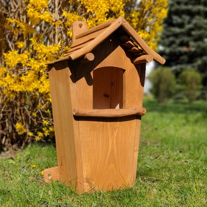 Large OWL Nesting Box Wooden Nest Box Owls: for Tawny Owl, Screech Owl ...