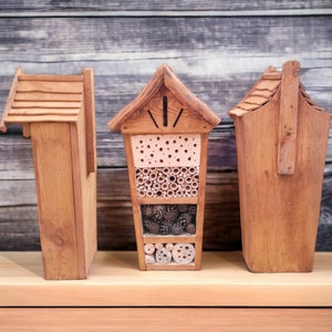 BUG HOUSE Insect Hotel, Butterfly Ladybug House, Mason Bee Large ...