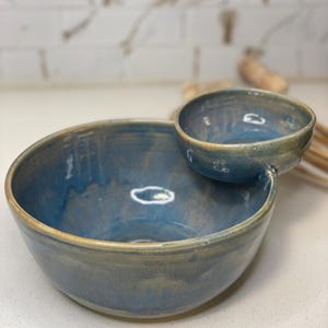 Handmade Ceramic/ Pottery Chip and Dip Bowl/ Queso Bowl Game Day - Etsy