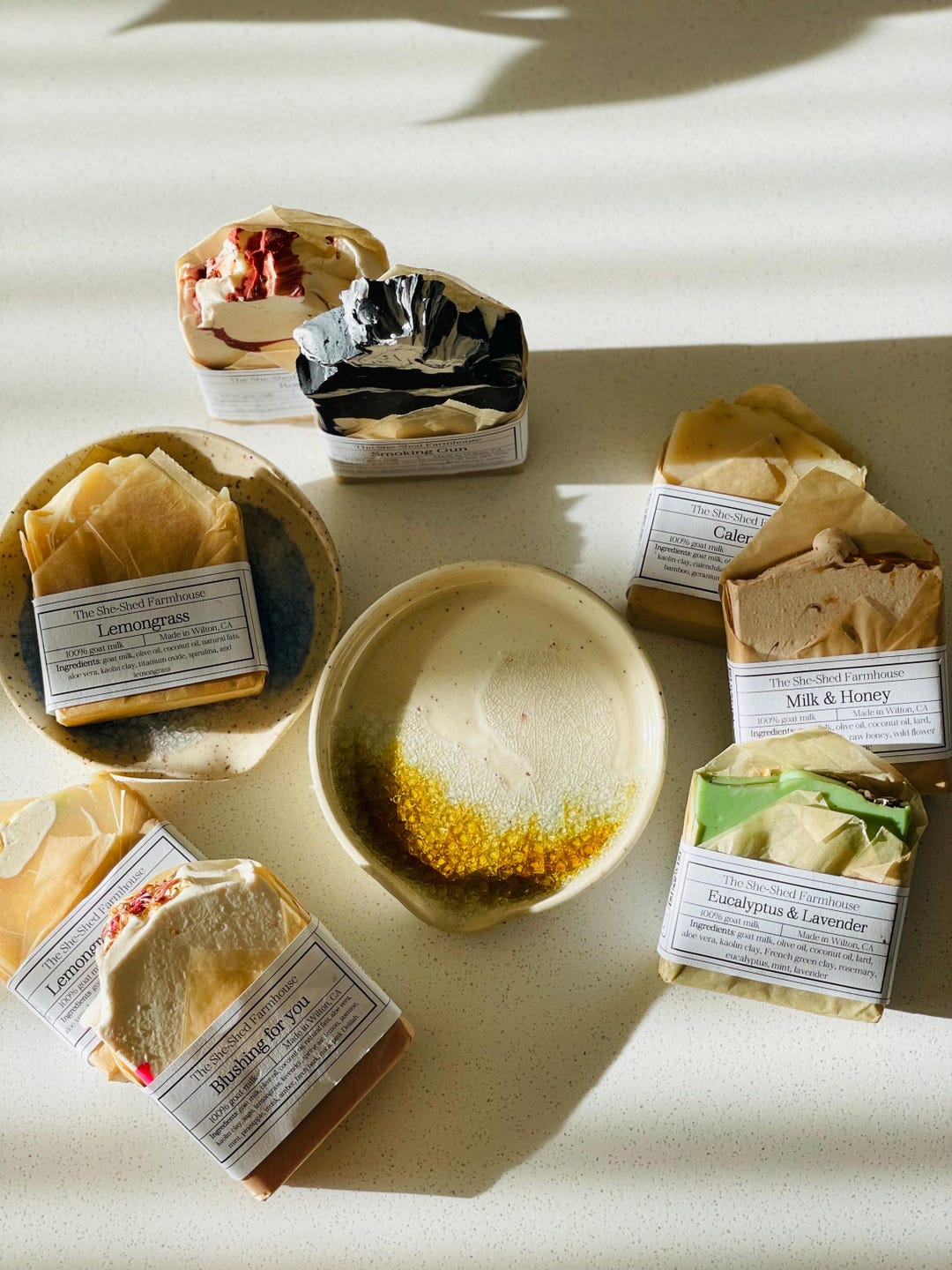Handmade Ceramic Soap Dish With Goat Milk Soap/ceramic Soap Dish With ...