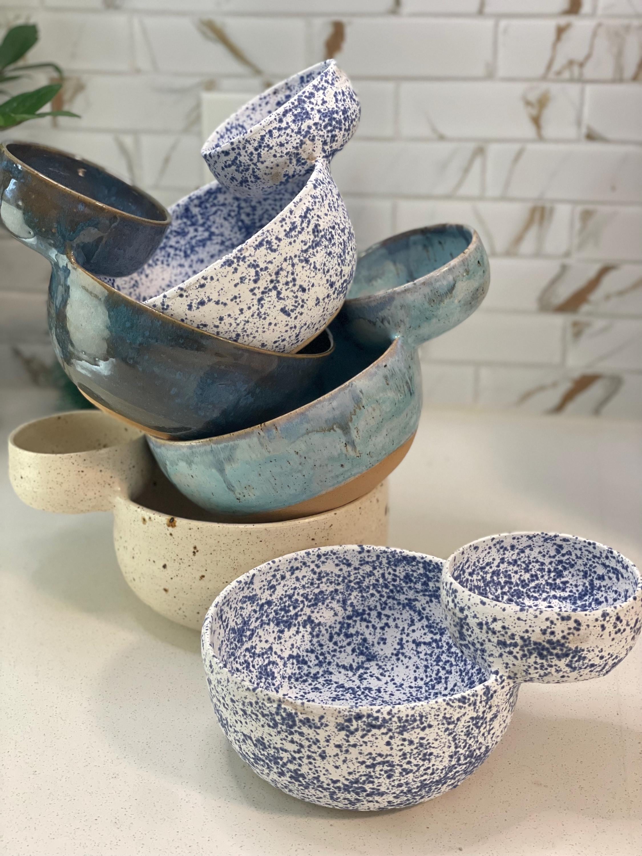 Handmade Ceramic/ Pottery Chip and Dip Bowl/ Queso Bowl Game Day - Etsy