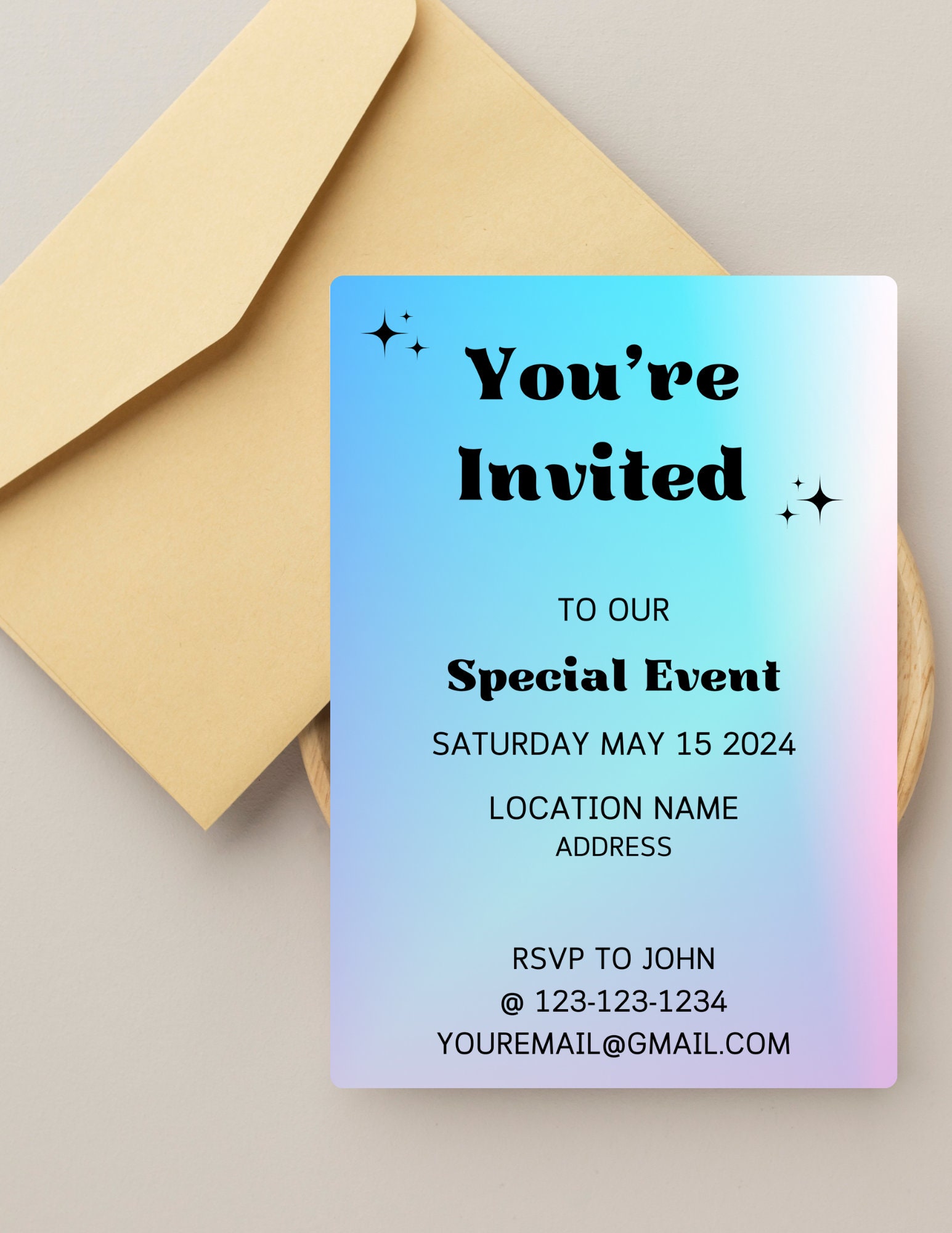 Special Event Invitation Template - Etsy