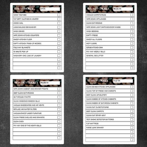 Printable Floral Chore Planner PDF - Etsy