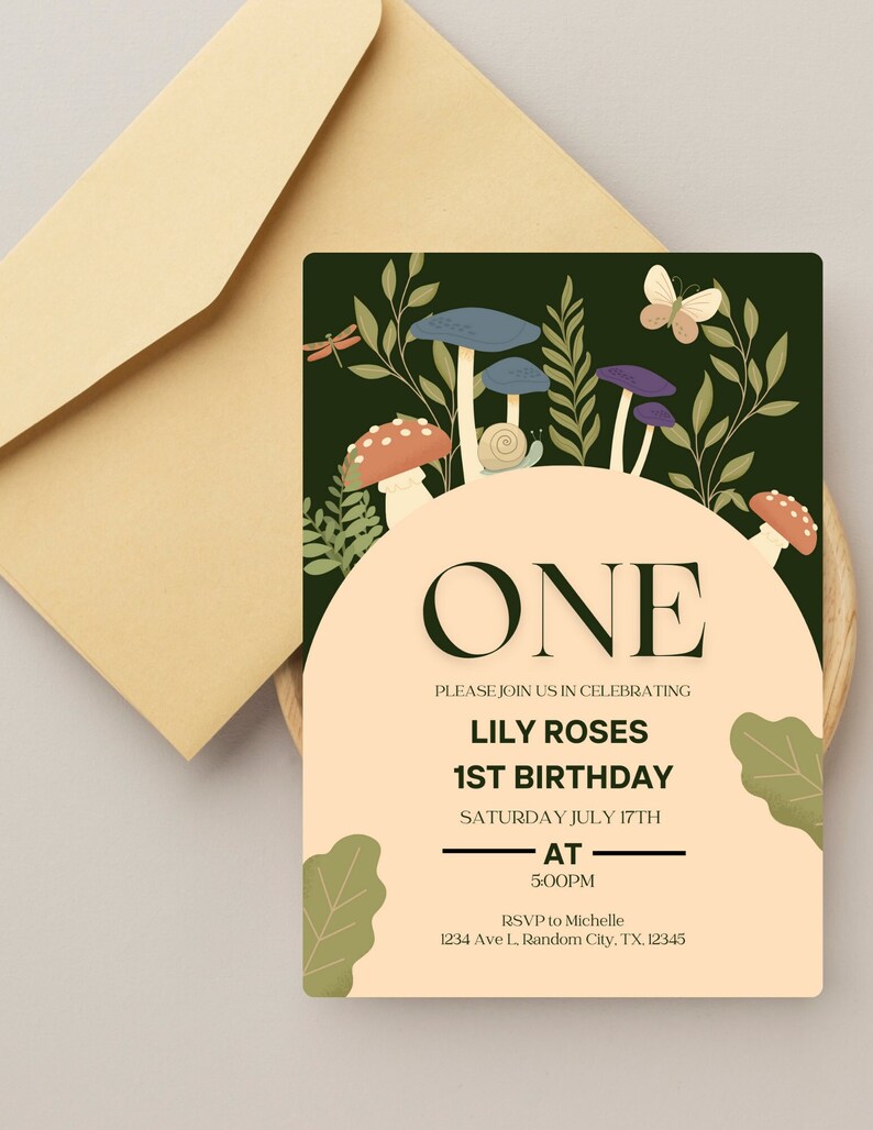 Cottage Core Birthday Invite - Etsy