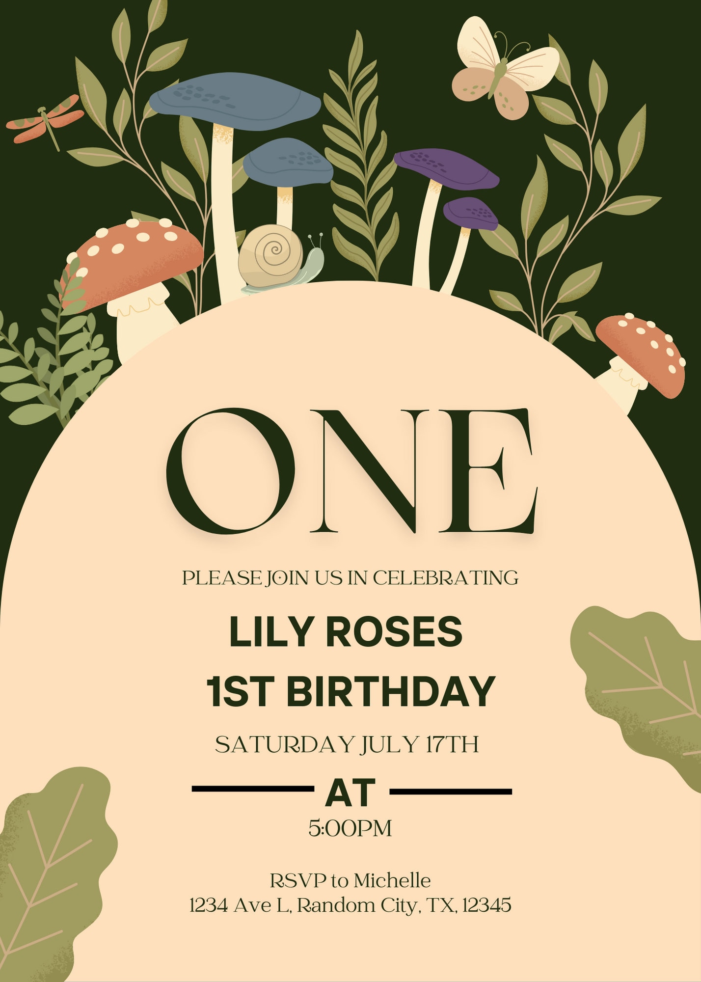 Cottage Core Birthday Invite - Etsy
