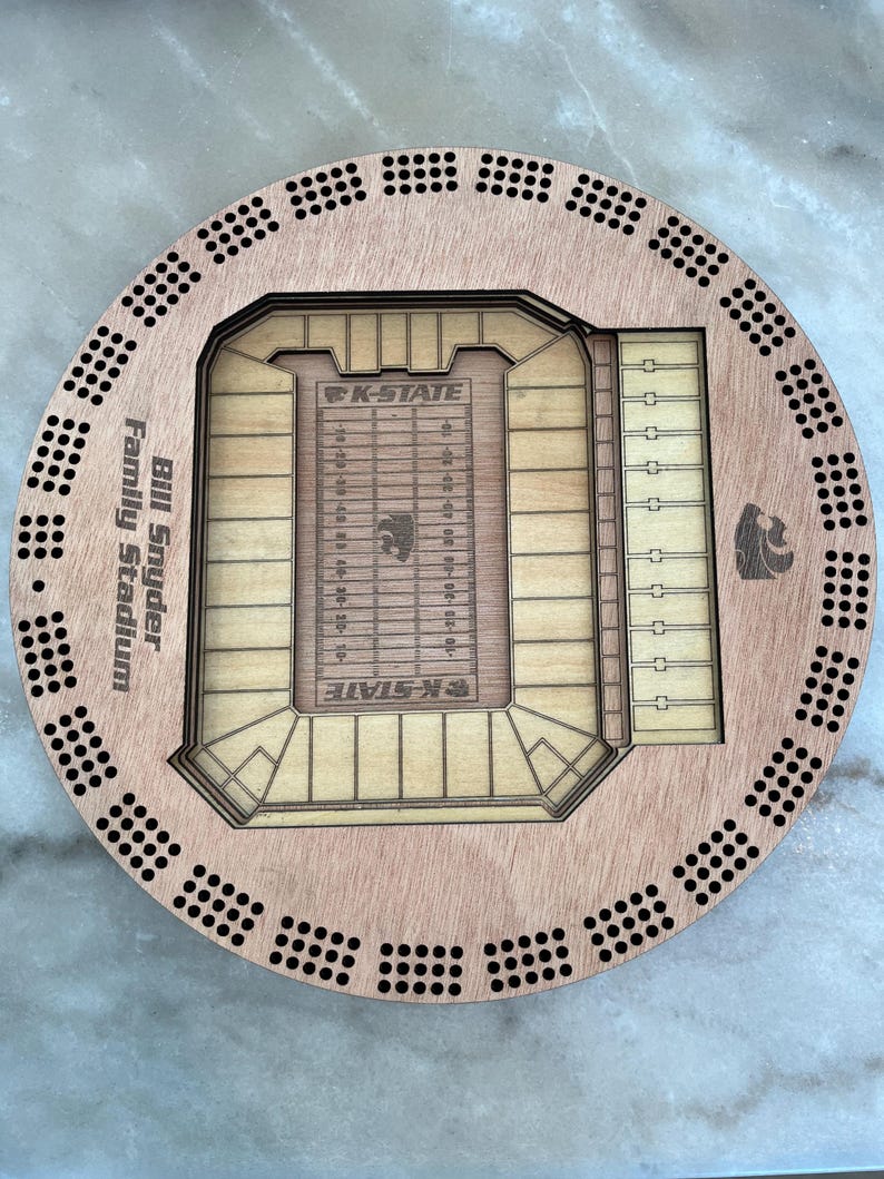 3D Stadium Cribbage Board All Stadiums All Sports - Etsy