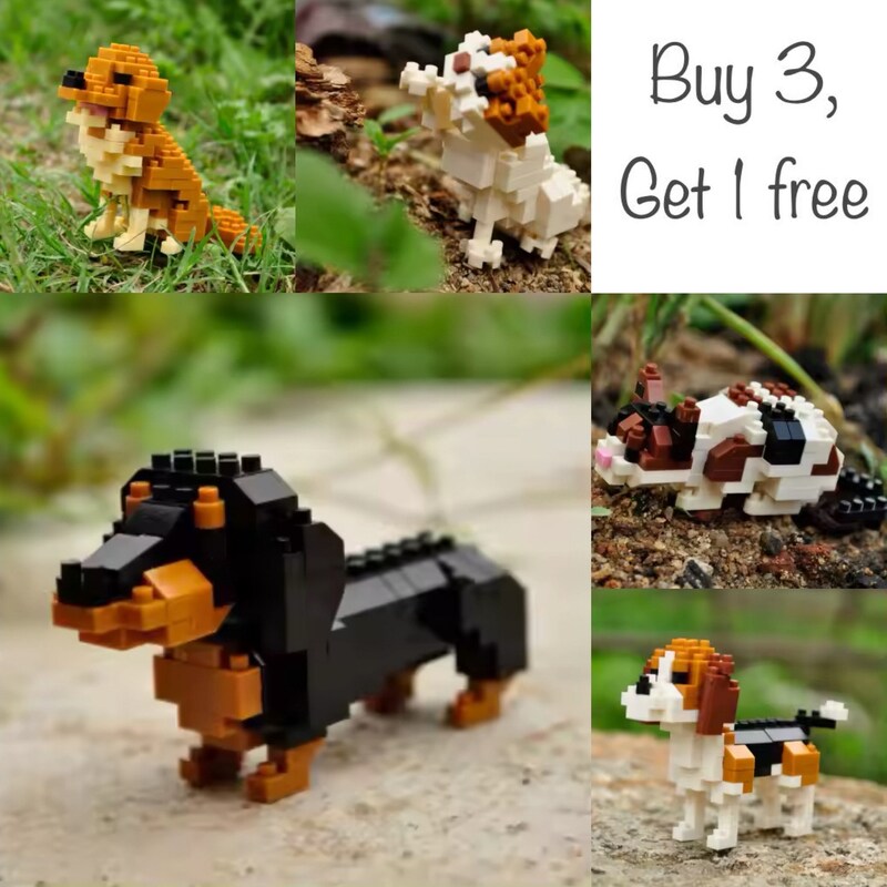 Dog Building Blocks - Etsy