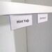 25 Pcs of PVC Transparent Tag Holder, Name Sign Holder, Adhesived ...