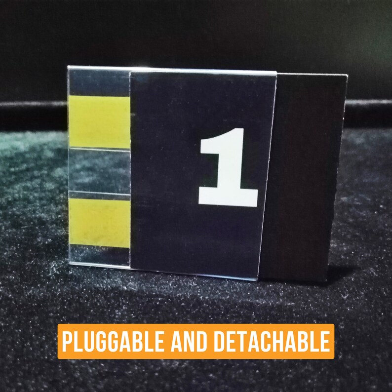 Multipurpose Stickable PVC Numbering Set, Transparent Adhesive Napkin ...