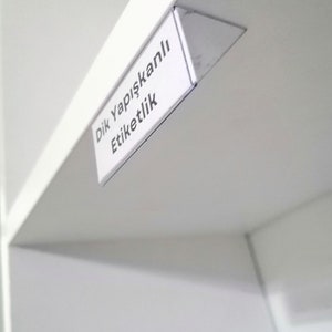 25 Pcs of PVC Transparent Tag Holder, Name Sign Holder, Adhesived ...
