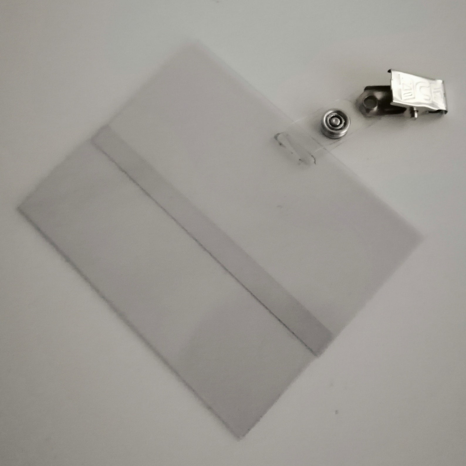 PVC Name Badge Holder, Transparent Id Badge With Latch, Waterproof ID ...