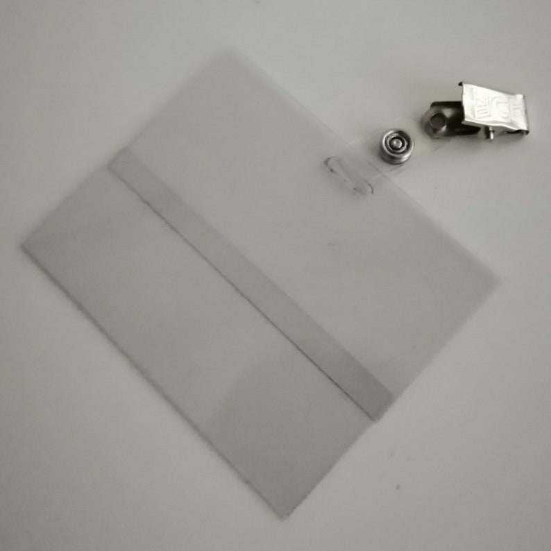 PVC Name Badge Holder, Transparent Id Badge With Latch, Waterproof ID ...