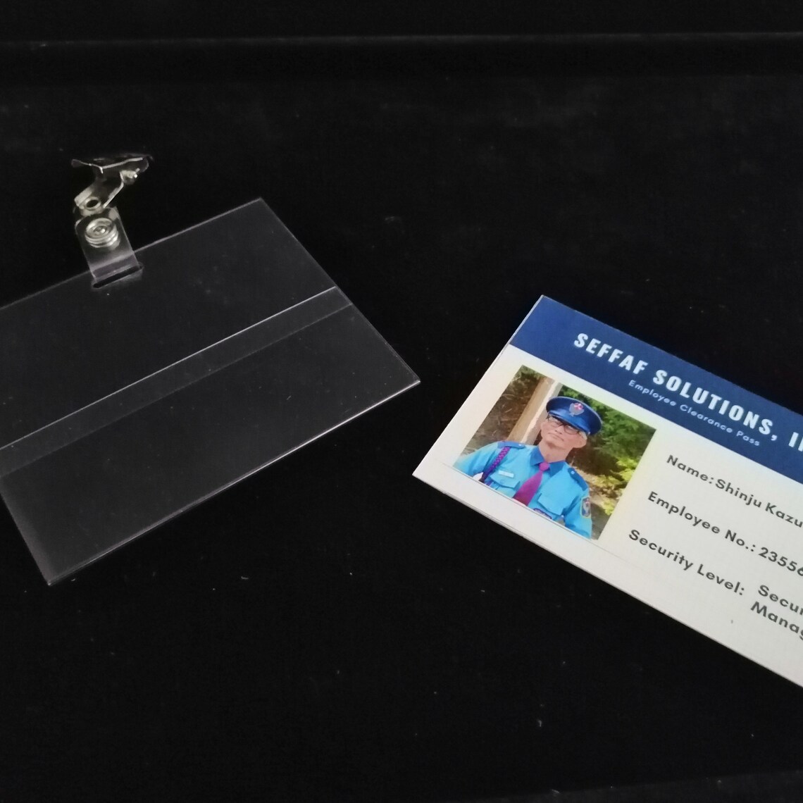 PVC Name Badge Holder, Transparent Id Badge With Latch, Waterproof ID ...