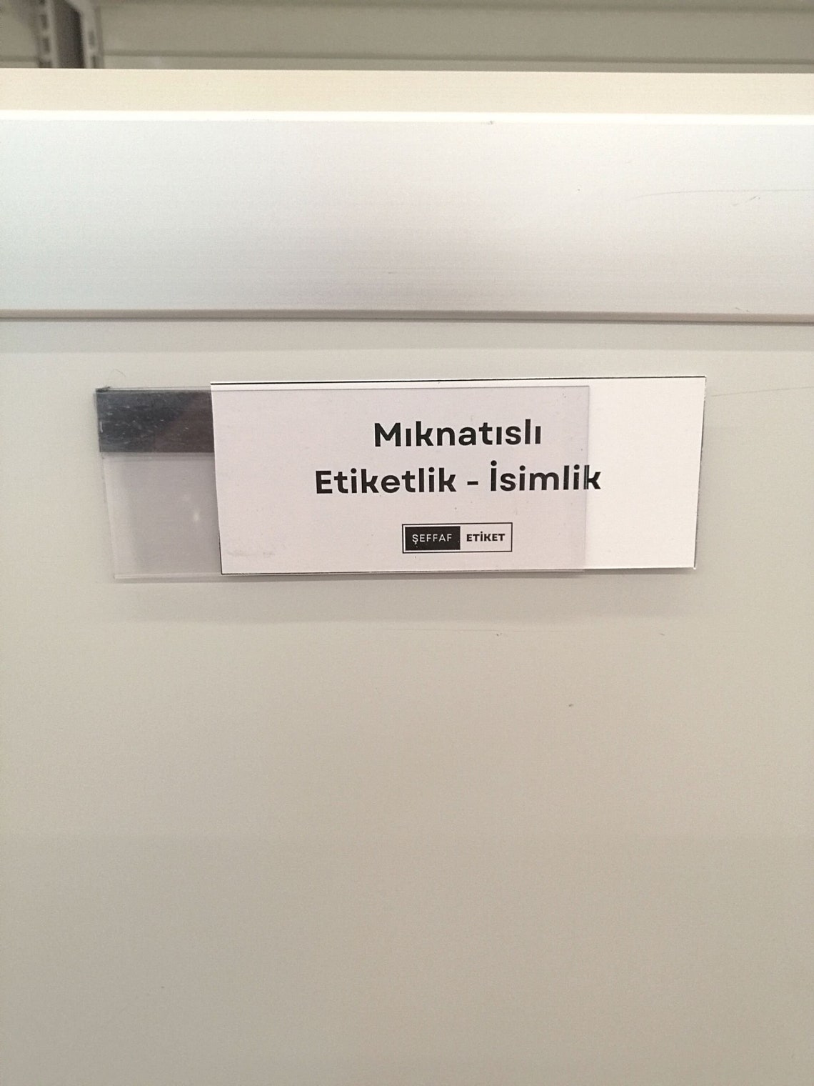 10 Pcs Transparent Label Holder With Magnet, Protective Label Cover ...