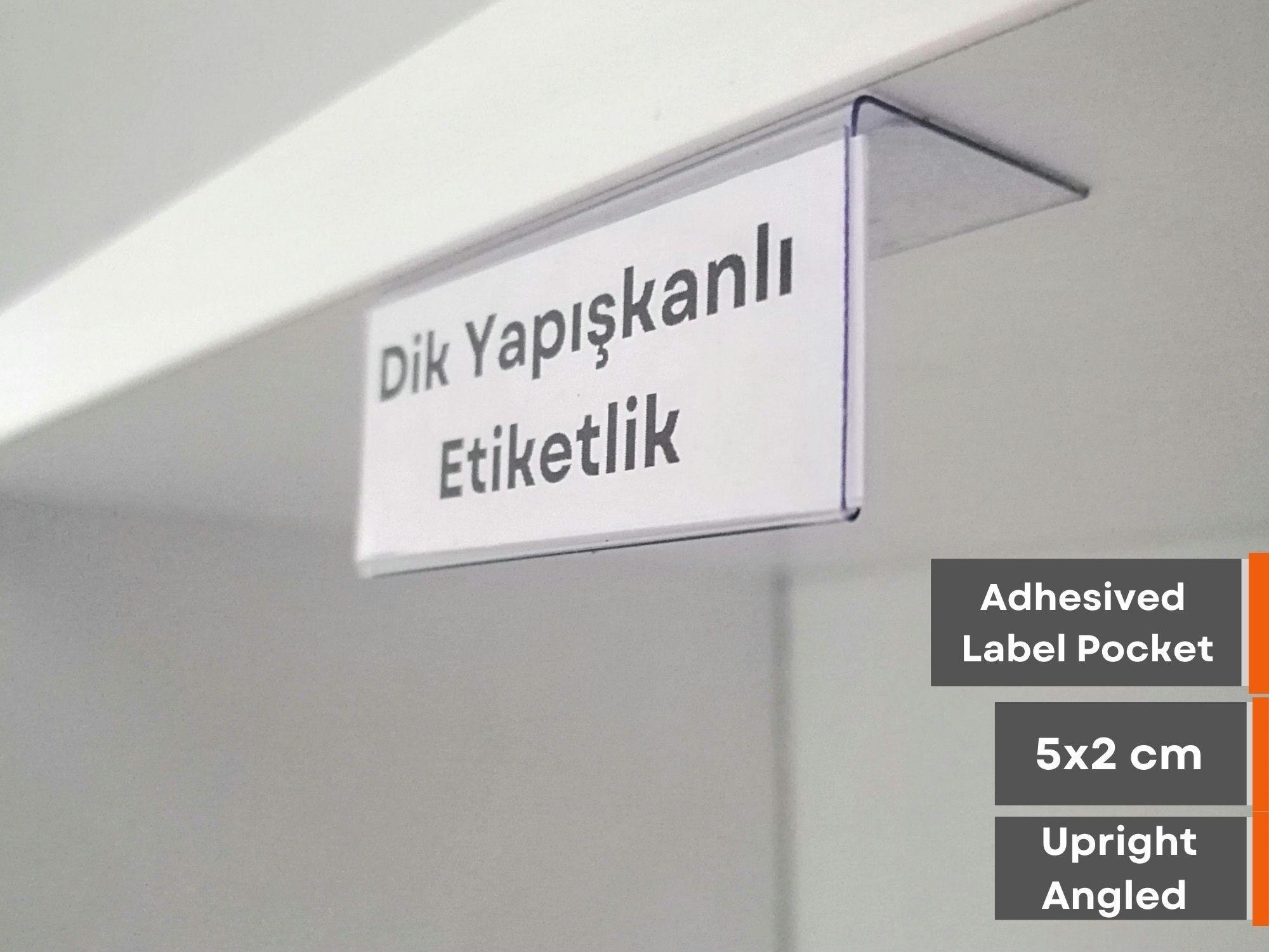 25 Pcs of PVC Transparent Tag Holder, Name Sign Holder, Adhesived ...