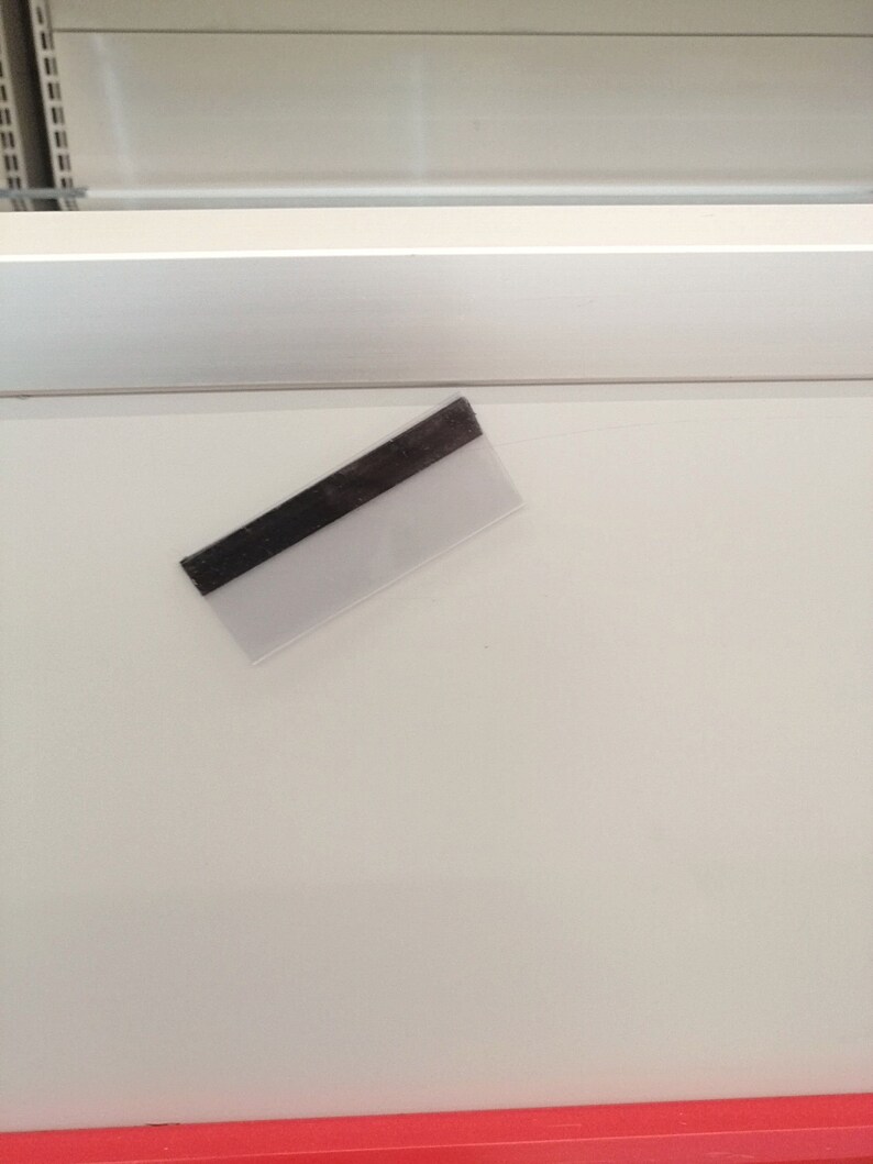 10 Pcs Transparent Label Holder With Magnet, Protective Label Cover ...