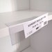 25 Pcs of PVC Transparent Tag Holder Sign Holder and Name Holder, PVC ...