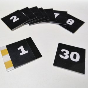 Multipurpose Stickable PVC Numbering Set, Transparent Adhesive Napkin ...