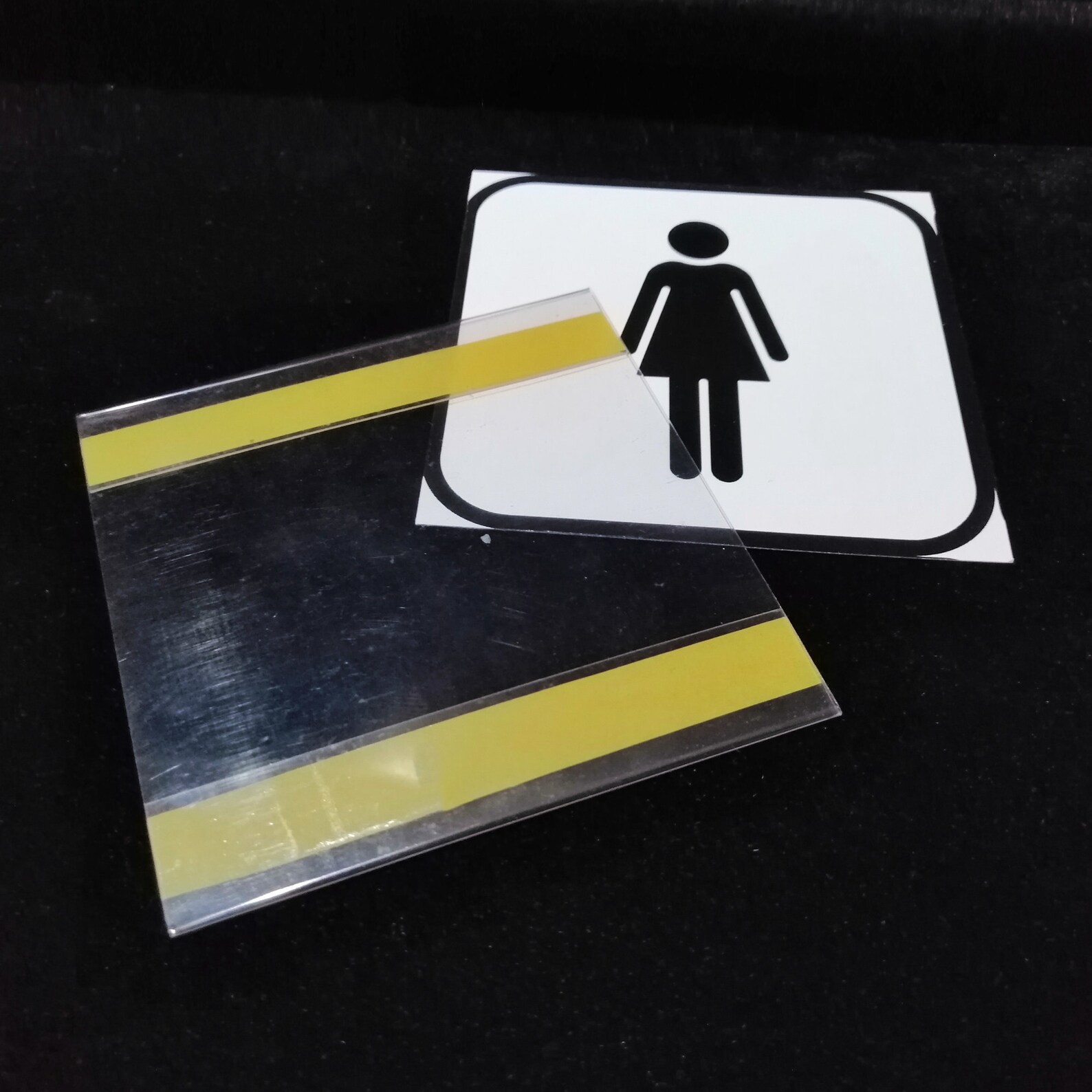 PVC Adhesive WC Symbols, Adhesive Toilet Symbols for Restaurants and ...