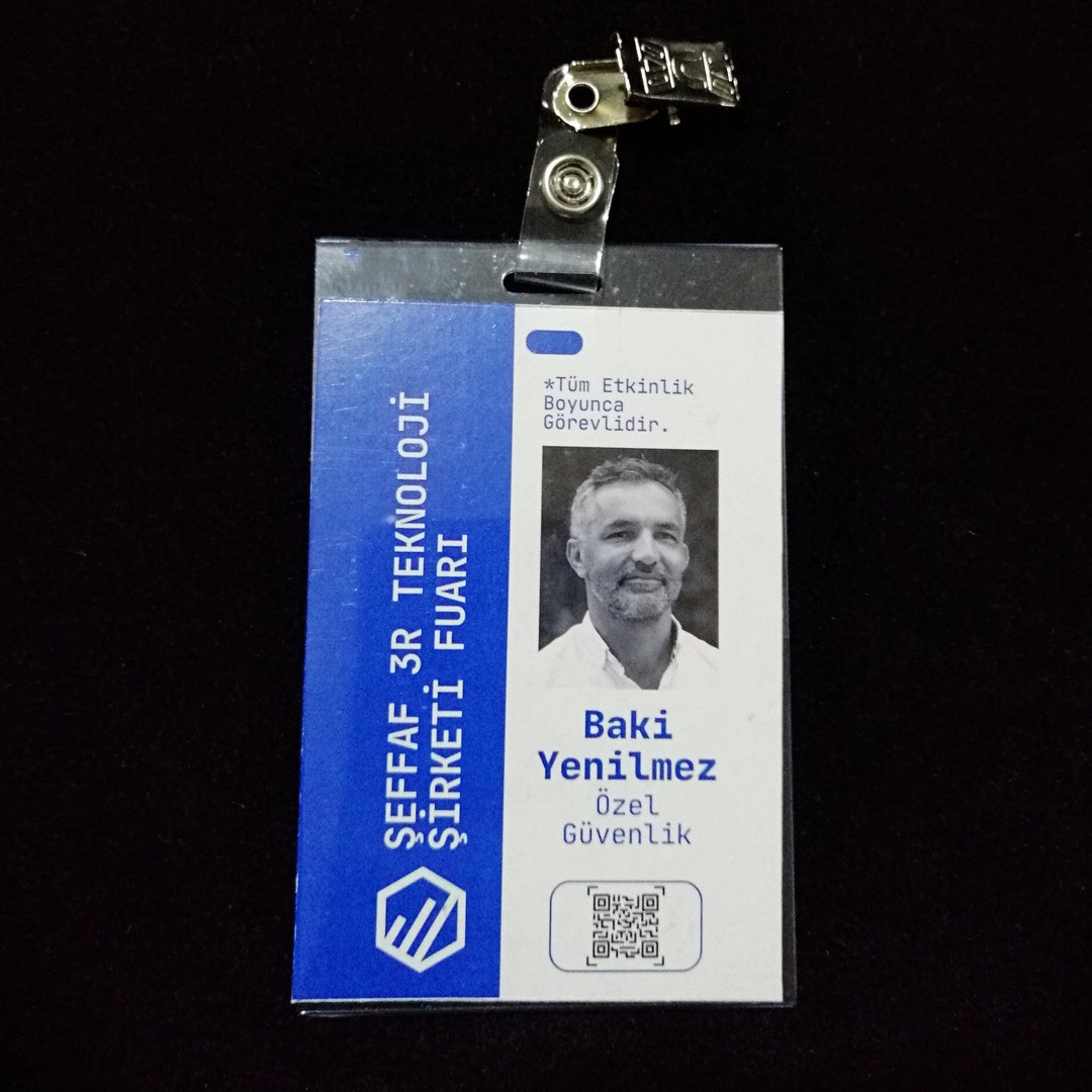 PVC Name Badge Holder, Transparent Id Badge With Latch, Waterproof ID ...