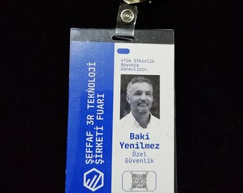 PVC Name Badge Holder, Transparent Id Badge With Latch, Waterproof ID ...